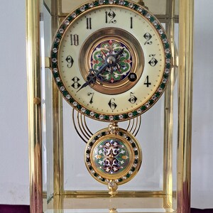 Four Glass Regulator Mantle Clock - Etsy