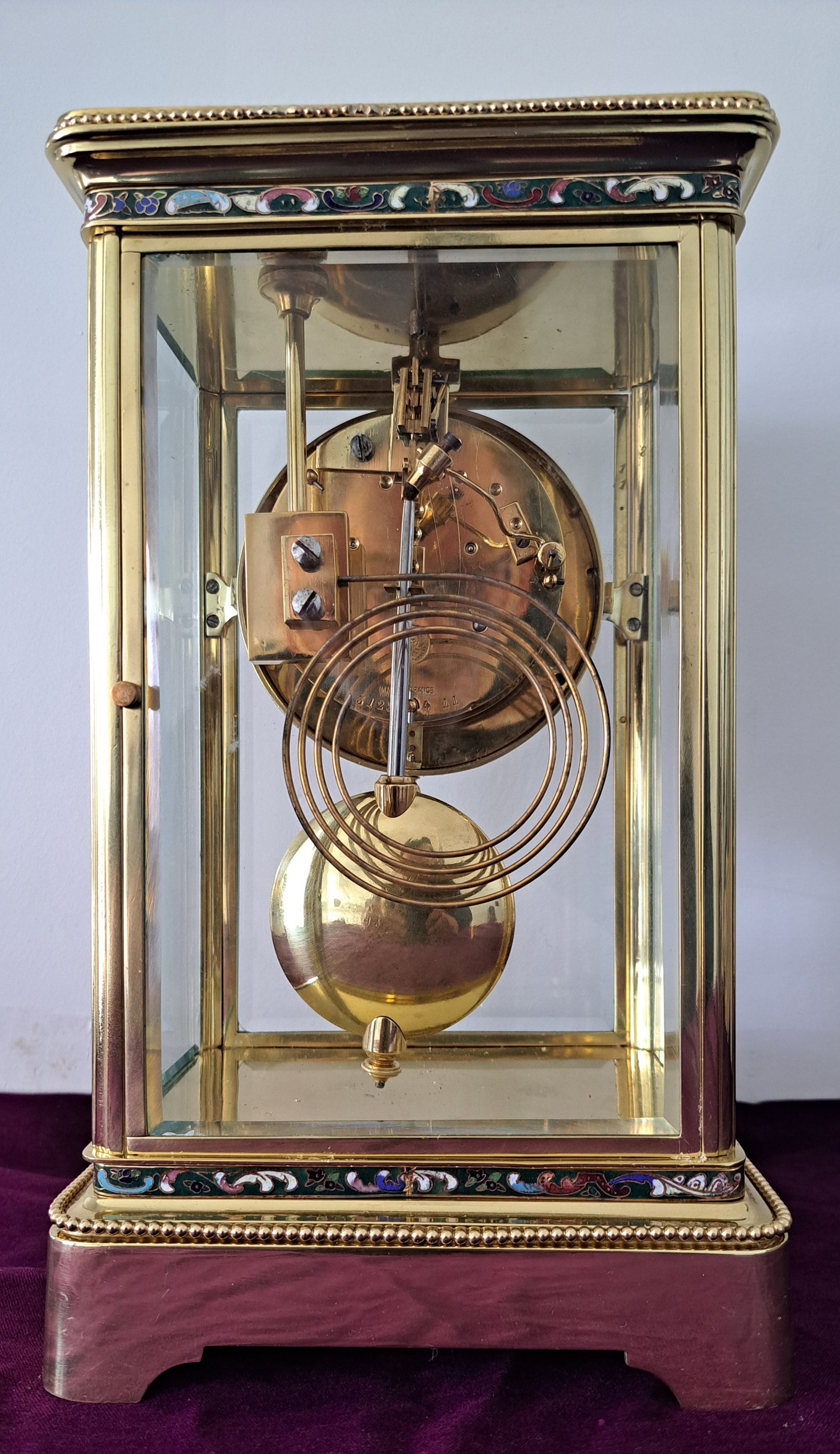 Four Glass Regulator Mantle Clock - Etsy