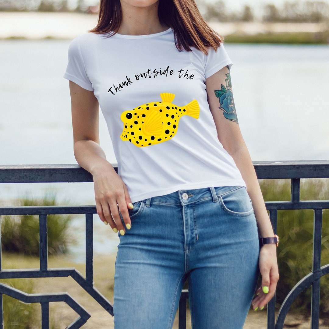 Yellow Boxfish T-shirt Scuba Diver Gift Idea T Shirt Marine Biology Gift Tropical Aquarium Lover ...