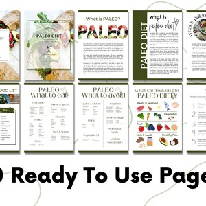 Paleo Diet Template for Dietitian Nutritionist Nutrition Coach Health ...