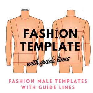 MALE FLAT TEMPLATES - Etsy