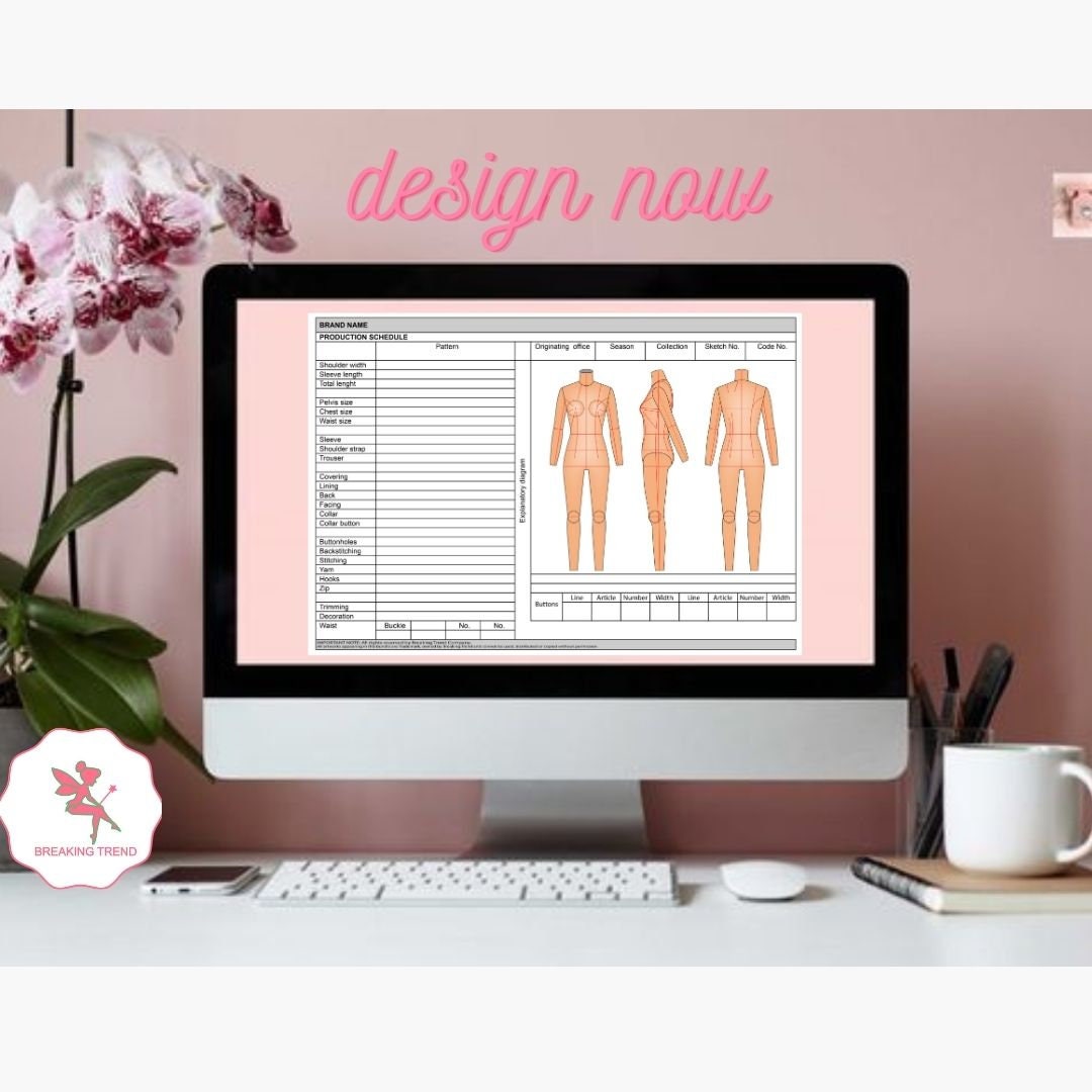 GARMENT SHEET TEMPLATE - Etsy