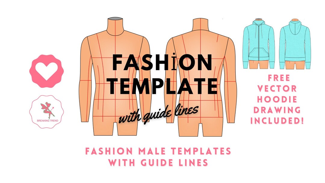 MALE FLAT TEMPLATES - Etsy