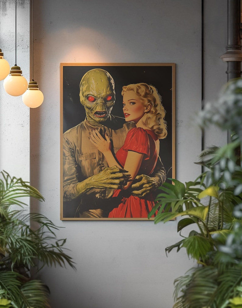UFO Sci-fi Retro Poster Collection for UFO Lovers: Interstellar Love ...