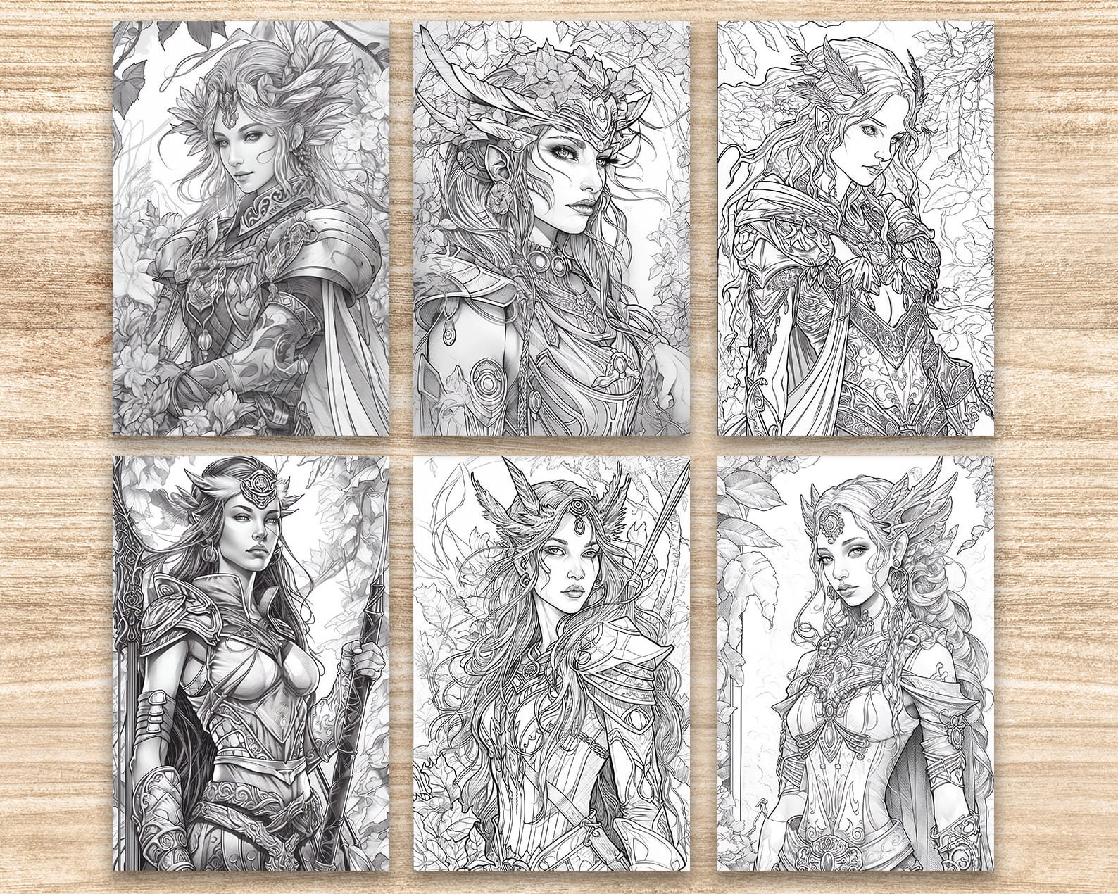 Whimsical Woodlands Elf Fantasy Coloring Book Part 4 25 Unique Images ...
