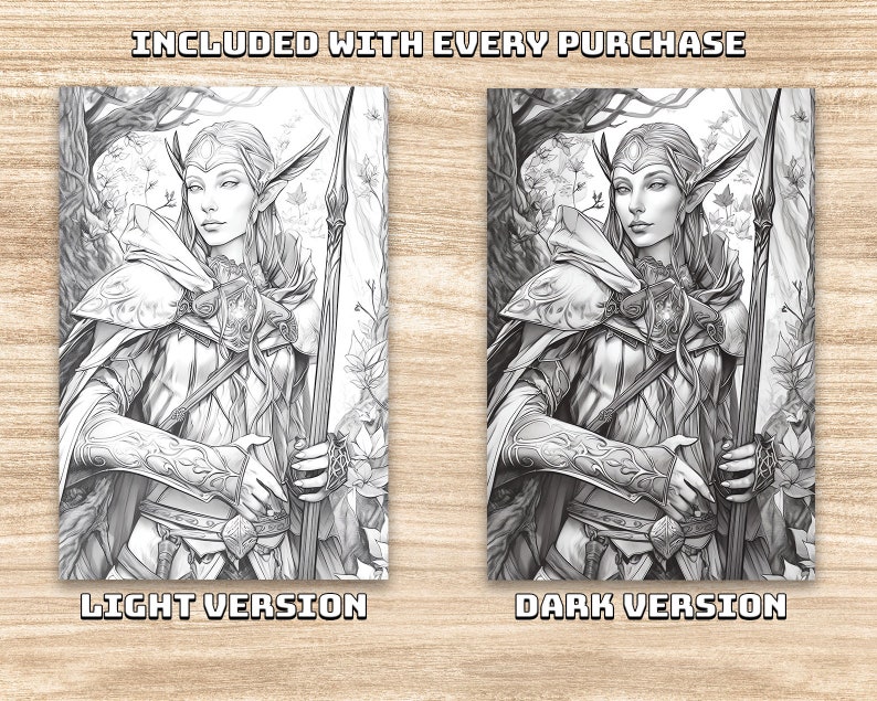 Whimsical Woodlands Elf Fantasy Coloring Book Part 4 25 Unique Images ...