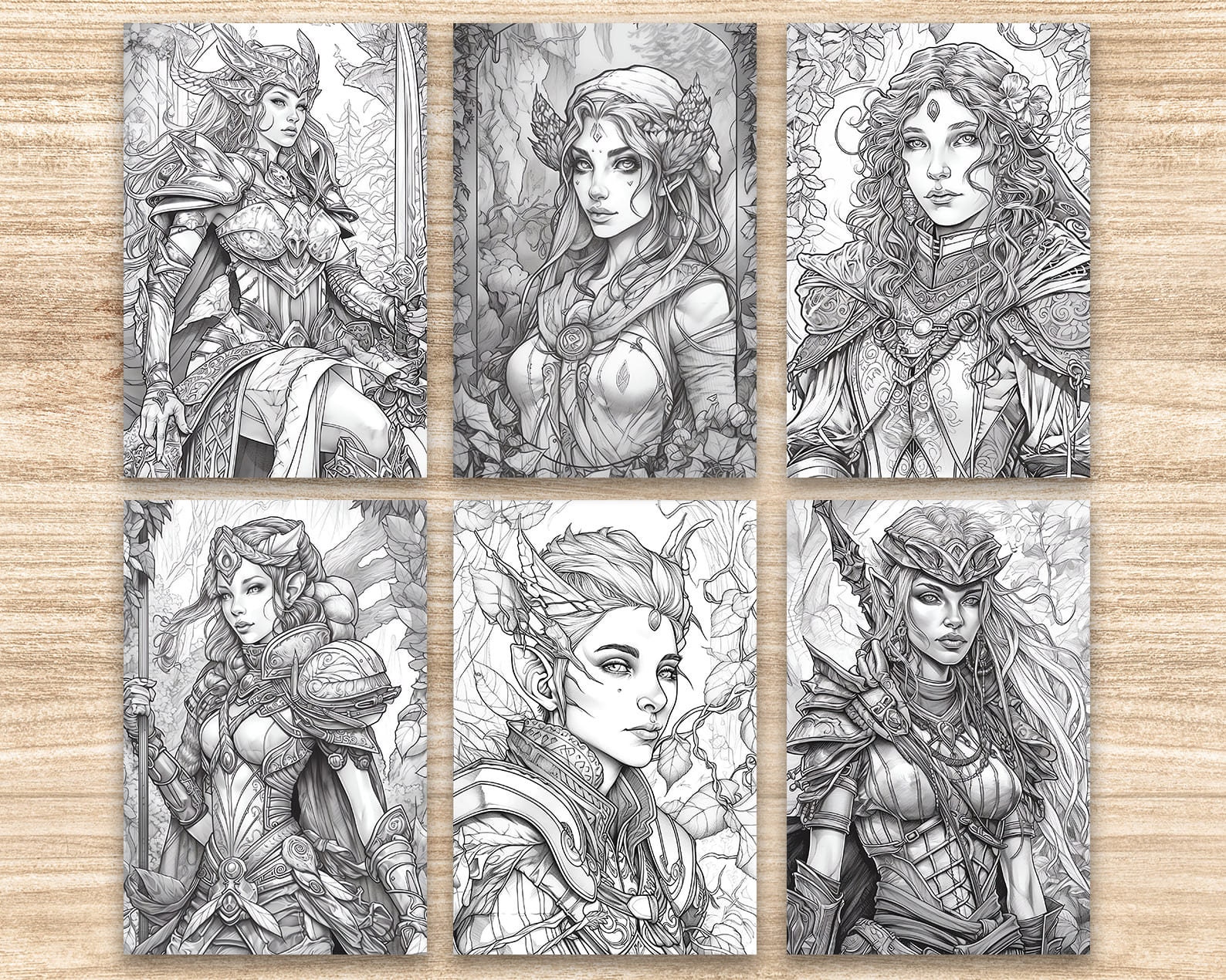 Whimsical Woodlands Elf Fantasy Coloring Book Part 4 25 Unique Images ...