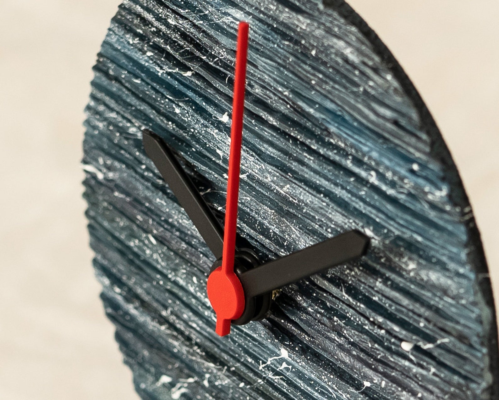 Space-themed Textured Desk Clock, Unique Textured Table Clock - Etsy