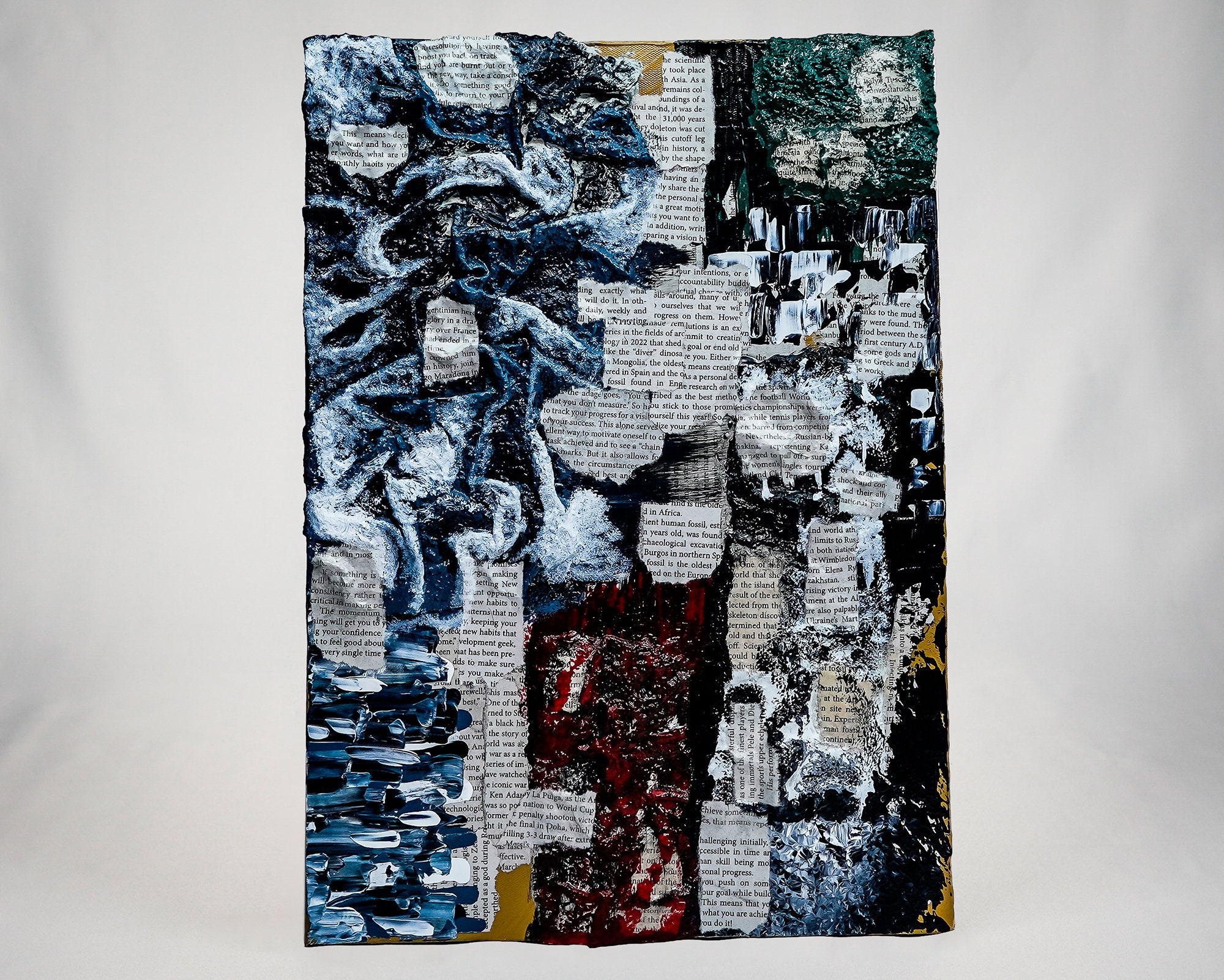 EARTHQUAKE Textured Wall Art - 3D Wall Art - Textured Fabric Abstract ...