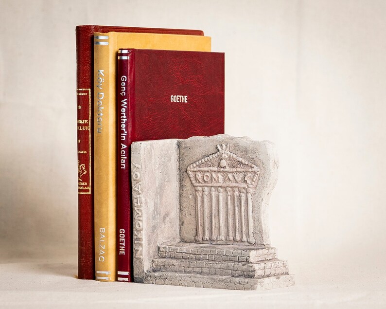Helenistic Unique Bookend, Ancient Temple Statue Bookend With Roman ...