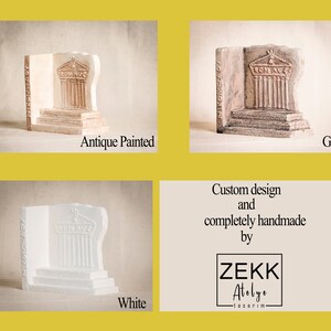 Helenistic Unique Bookend, Ancient Temple Statue Bookend With Roman ...