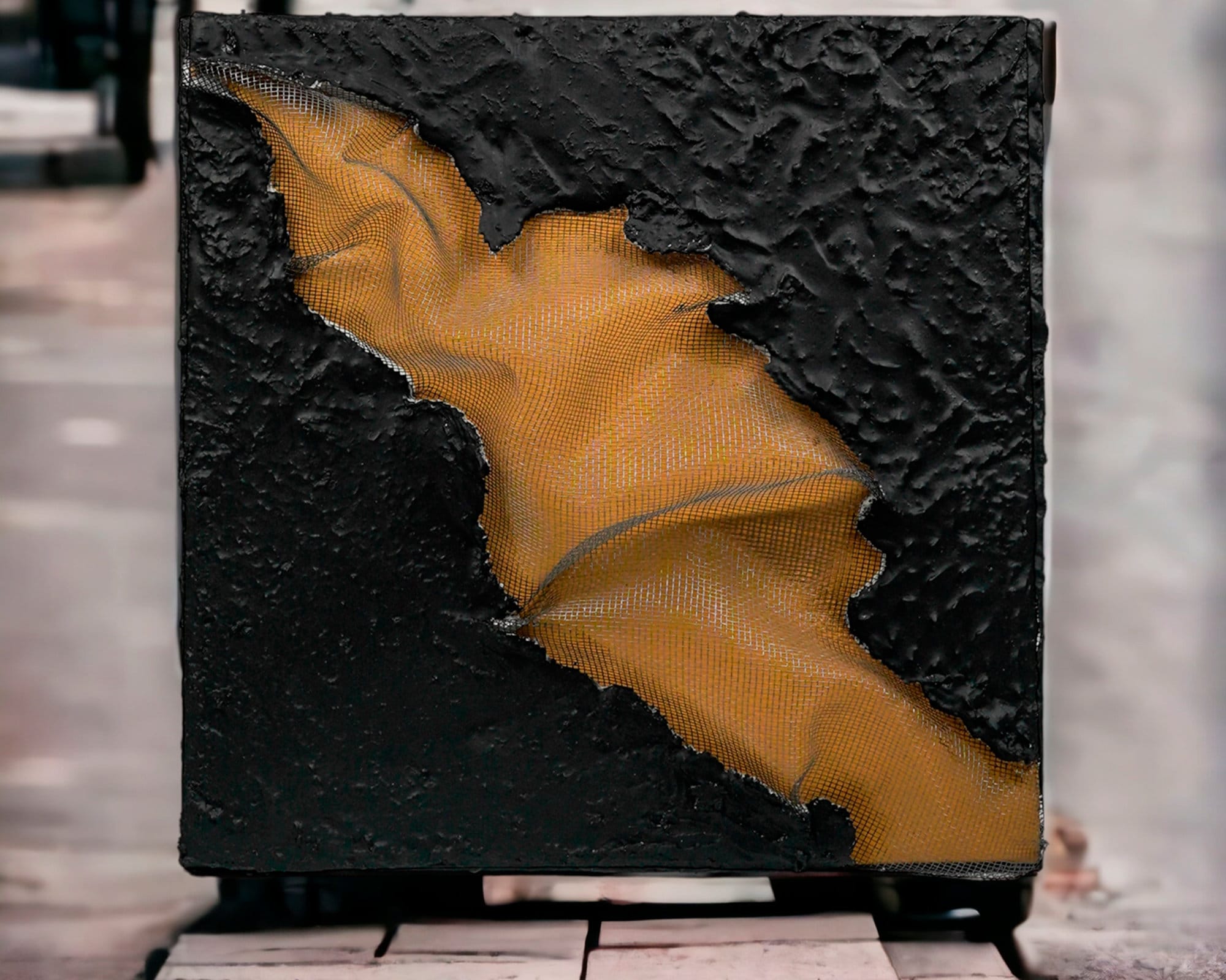 Modern Concrete Wall Art With 3D Texture Embossed Lattice Design - Etsy