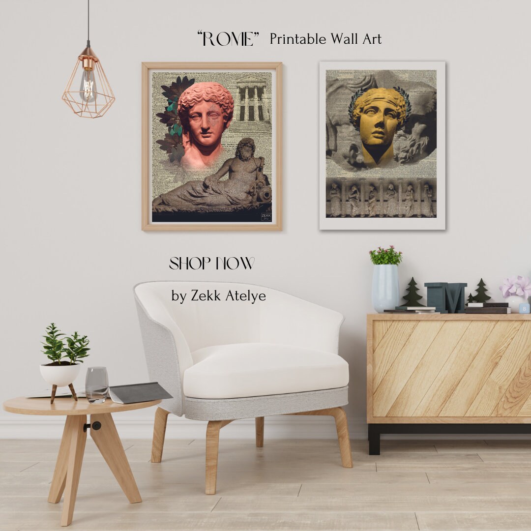 Ancient Rome Statue Printable Art, Aesthetic Wall Decor, Marble ...