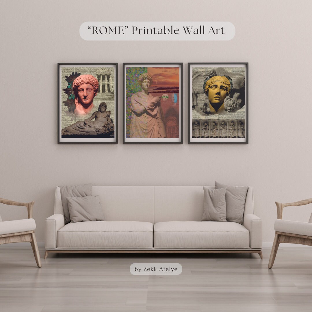 Ancient Rome Statue Printable Art, Aesthetic Wall Decor, Marble ...