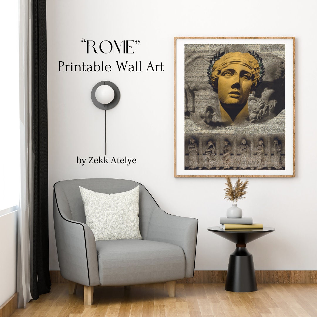 Ancient Rome Statue Printable Art, Aesthetic Wall Decor, Marble ...