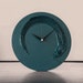 Minimal Concrete Painting Wall Clock - Textured Wall Clock - 3D Wall ...