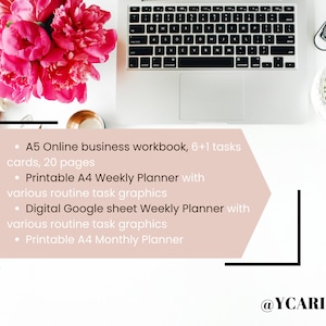 Online Business Owner Workbook Guide and Digital Planner, Digital ...
