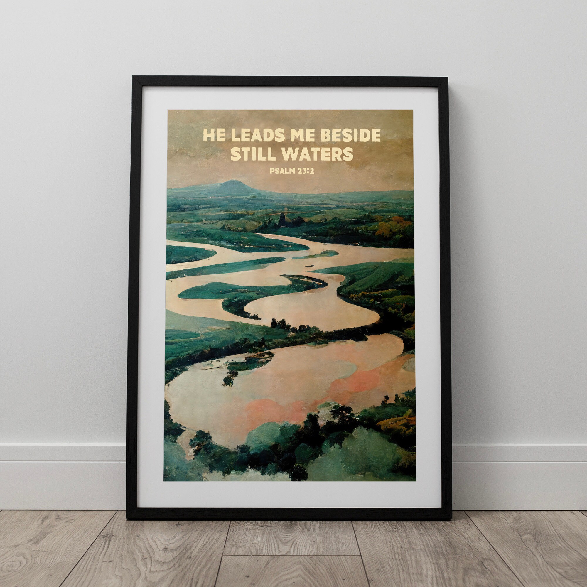 FAITH DIGITAL DOWNLOAD Poster, Christian Poster, Landscape Art, Faith ...