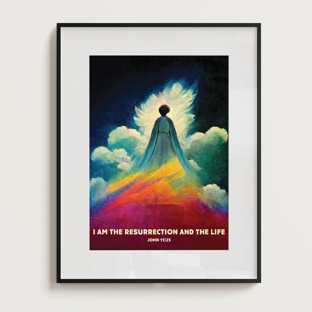 Christian DIGITAL DOWNLOAD, Christian Poster, Resurrection Art ...