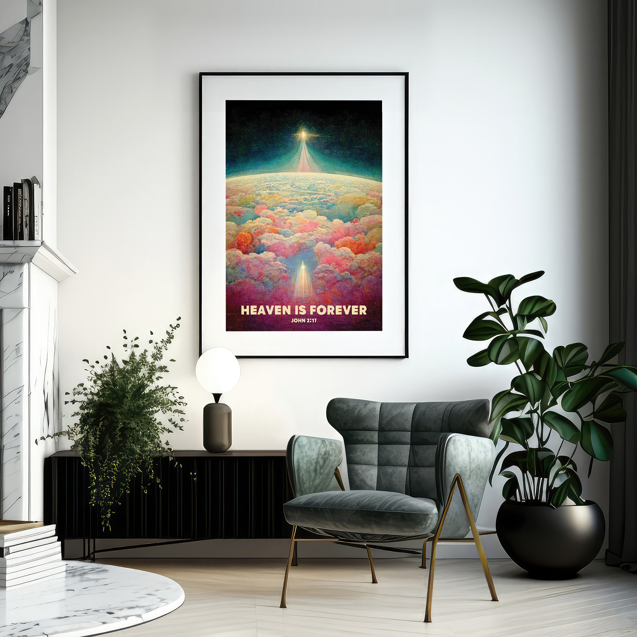 Heaven is Forever, Christian Poster, DIGITAL DOWNLOAD, HEAVEN Art ...