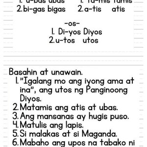 Filipino Abakada Learning Pages 63 Printable PDF | Filipino ABC ...