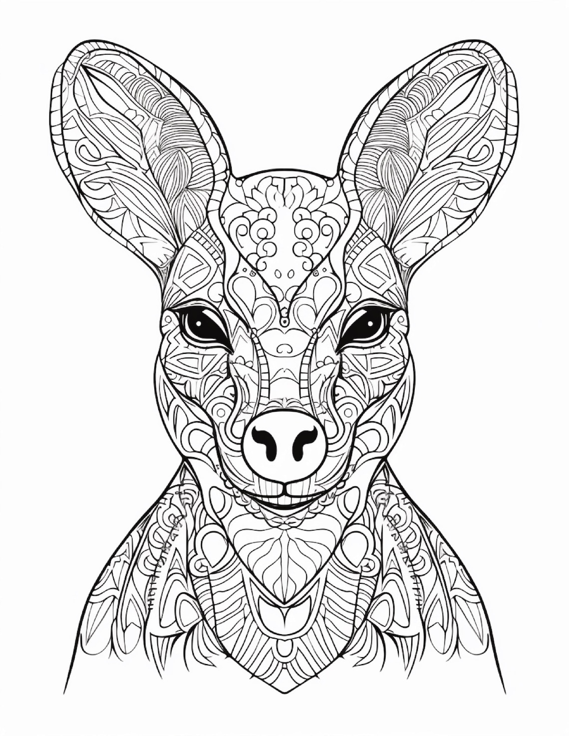 50 Printable Coloring Pages Animal Mandala Coloring Pages for Adults ...