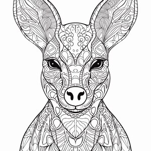 50 Printable Coloring Pages Animal Mandala Coloring Pages for Adults ...