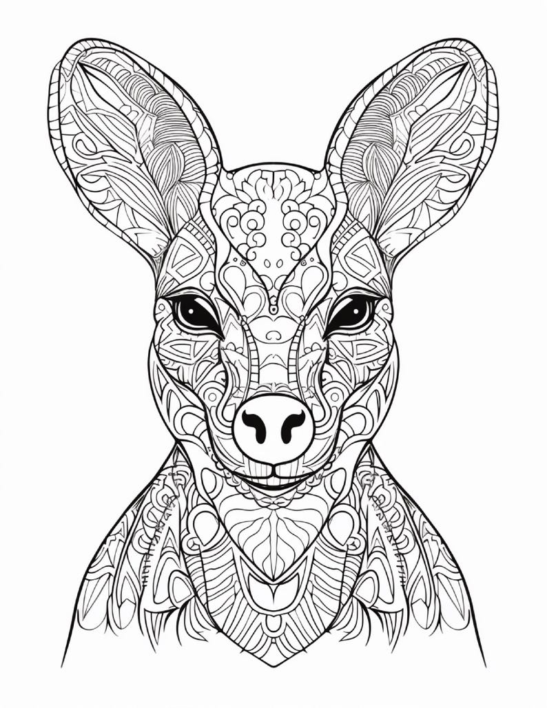 50 Printable Coloring Pages Animal Mandala Coloring Pages for Adults ...