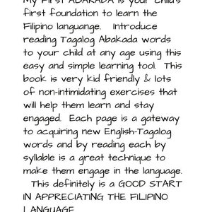 Filipino Abakada Learning Pages 63 Printable PDF | Filipino ABC ...