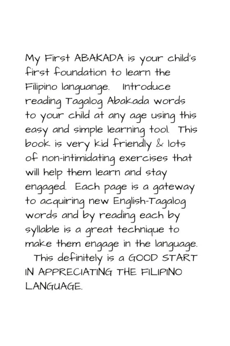 Filipino Abakada Learning Pages 63 Printable PDF | Filipino ABC ...