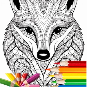 50 Printable Coloring Pages Animal Mandala Coloring Pages for Adults ...