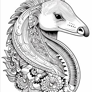 50 Printable Coloring Pages Animal Mandala Coloring Pages for Adults ...