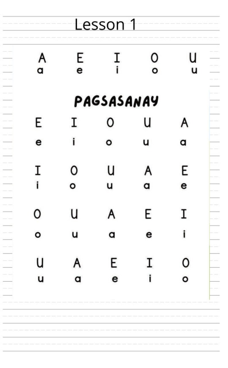 Filipino Abakada Learning Pages 63 Printable PDF | Filipino ABC ...
