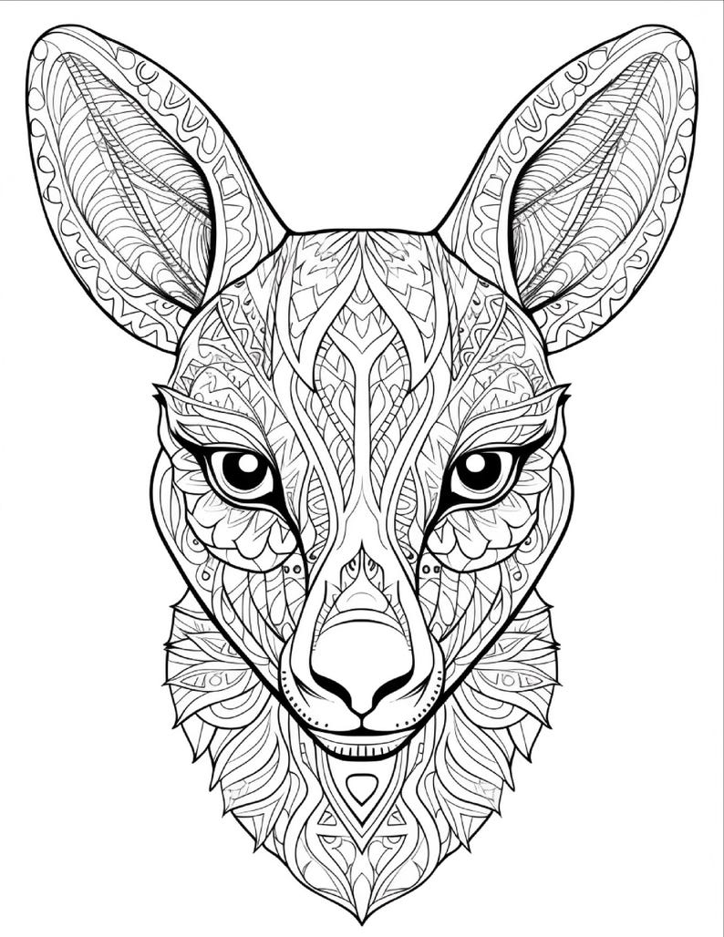 50 Printable Coloring Pages Animal Mandala Coloring Pages for Adults ...