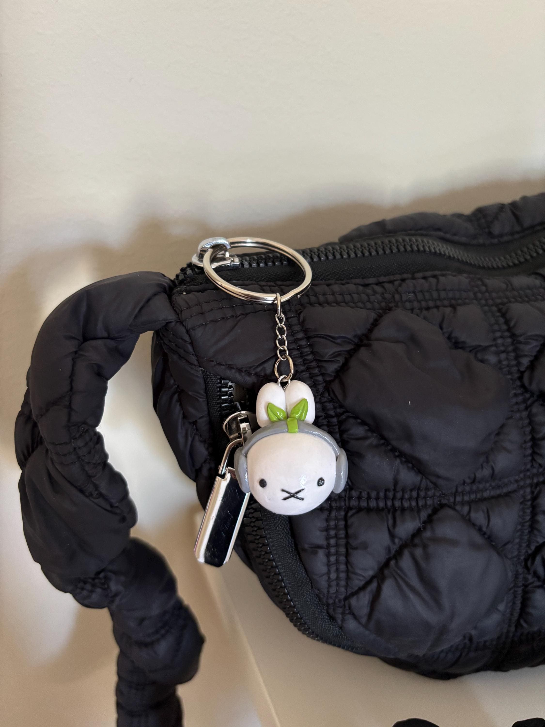 Plant-based Miffy Keyring Handmade Polymer Clay Charm - Etsy