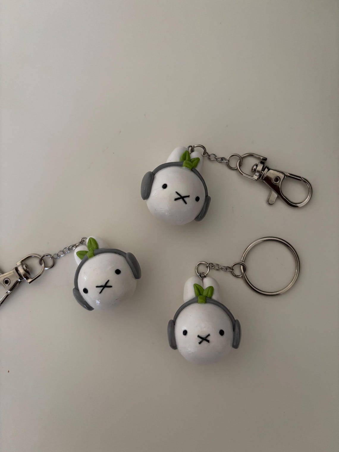Plant-based Miffy Keyring Handmade Polymer Clay Charm - Etsy