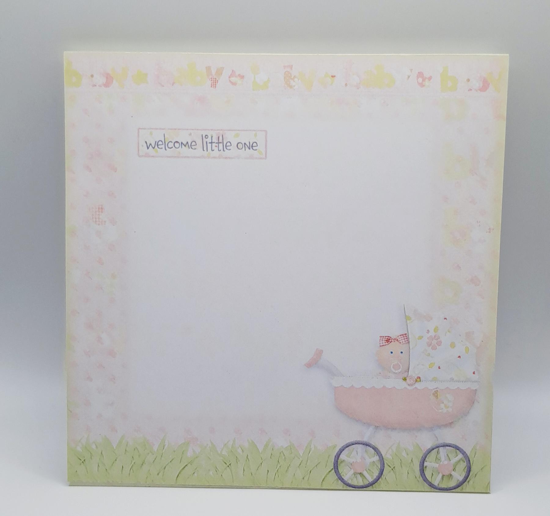Handmade 3D New Baby Girl 6x6in Keepsake Greeting Card - Etsy UK