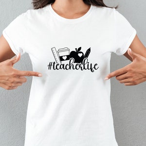 Teacher Life SVG, Cut File, Cricut, Commercial Use, Silhouette, DXF ...