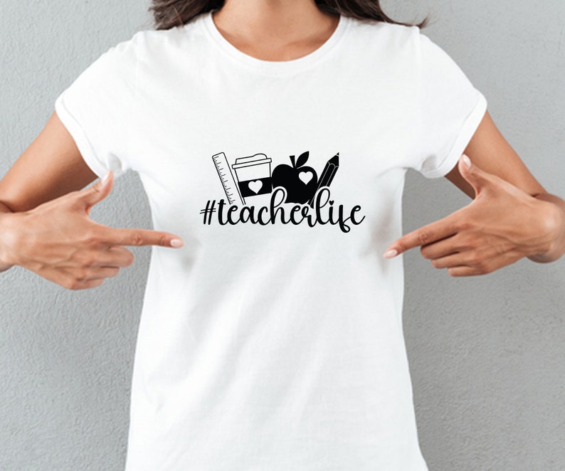 Teacher Life SVG, Cut File, Cricut, Commercial Use, Silhouette, DXF ...