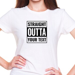 Straight Outta Your Text SVG, Customizable Template (digital Download ...