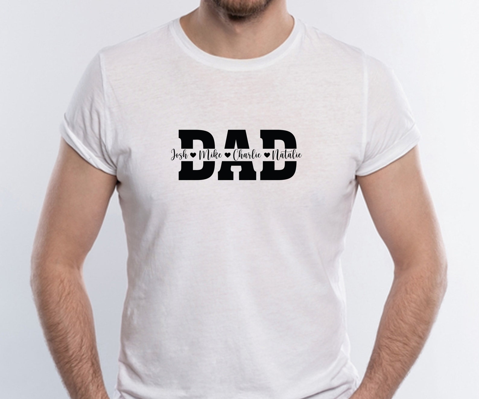 Dad SVG, Father's Day SVG, Dad Split Name Frame Svg, Dad Png, Dad Cut ...