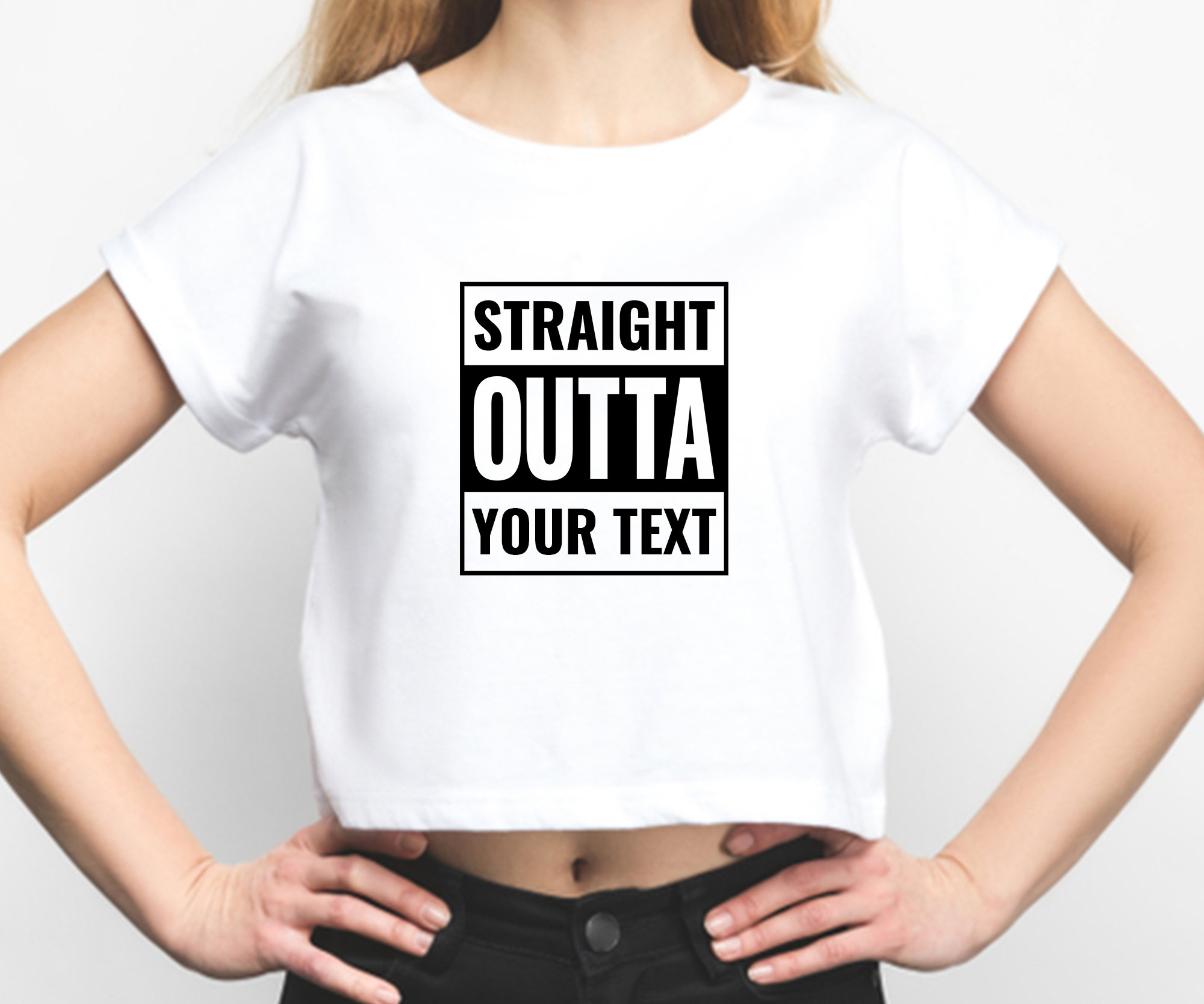 Straight Outta Your Text SVG, Customizable Template (digital Download ...