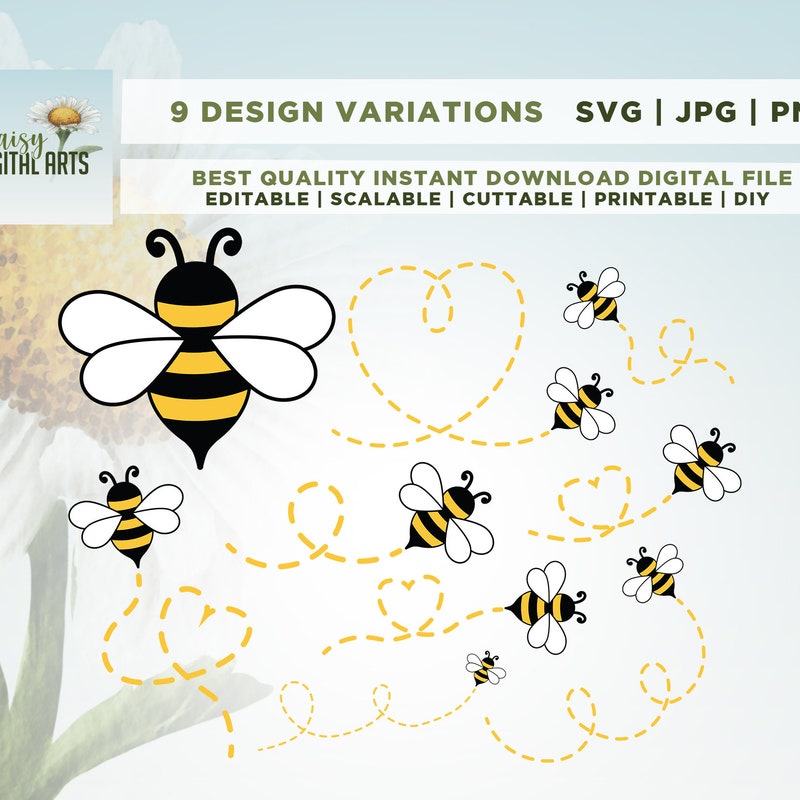 Bumble Bee Art - Etsy