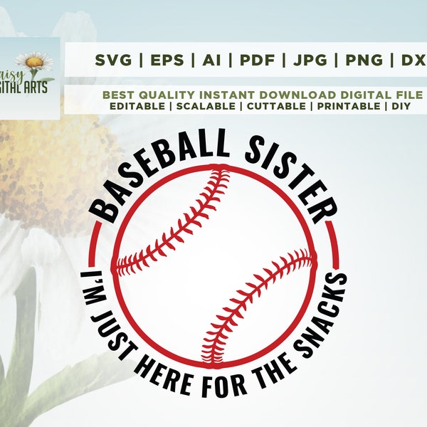 Here for the Snacks Baseball Svg - Etsy