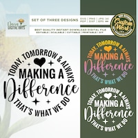 Difference Maker PNG, SVG - Etsy