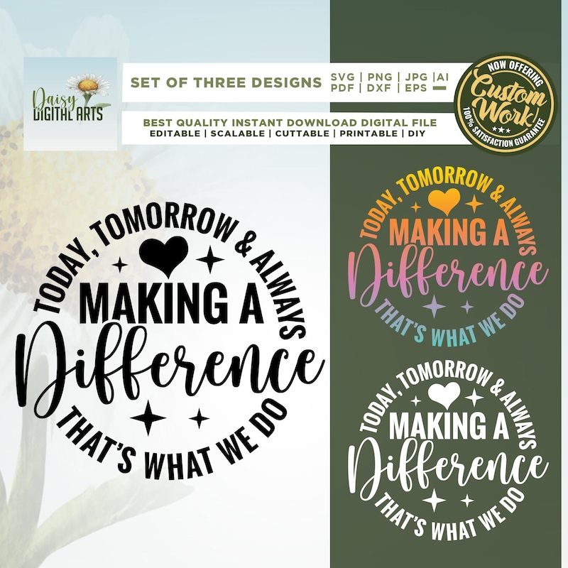 Difference Makers Shirts - Etsy