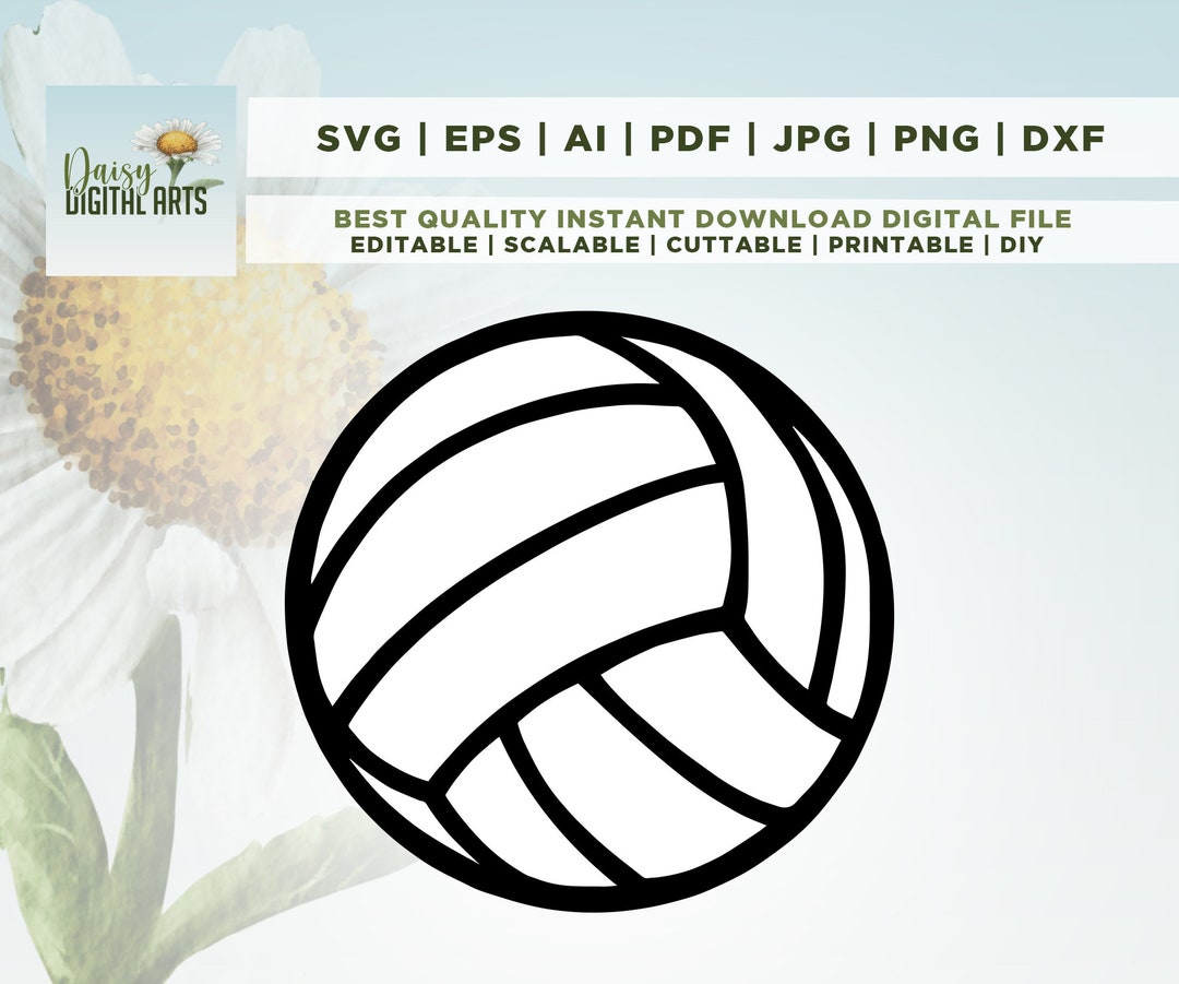 Volleyball SVG, Cut File, Cricut, Png, Svg, Sublimation, Clipart ...
