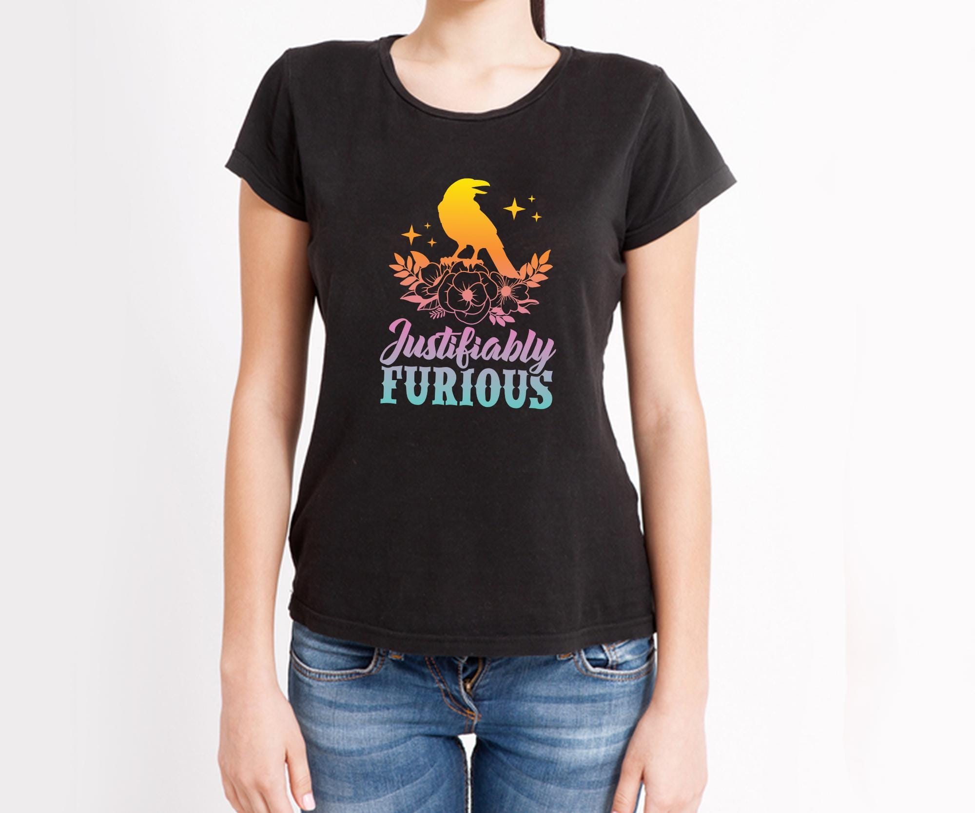 Justifiably Furious Raven Svg, Furious Png, Women Rights Svg, Cricut ...