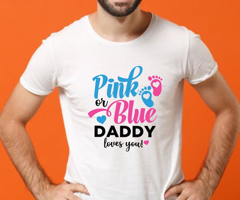Pink or Blue We Love You Svg, Pink or Blue Mommy Daddy Love You SVG ...
