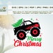 Christmas Monster Truck SVG Cricut Png Svg Sublimation - Etsy